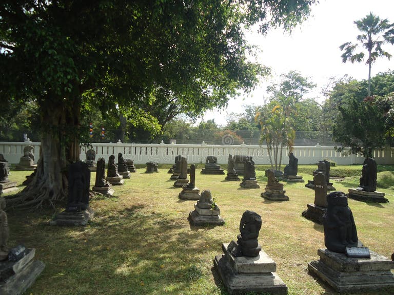 Small Statue Look Like Cemetery Buddhist Prambanan Temple Complex the ...