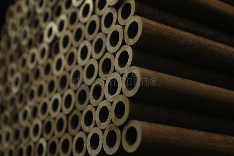 Small steel pipe ends stock image. Image of circle, heavy - 863651