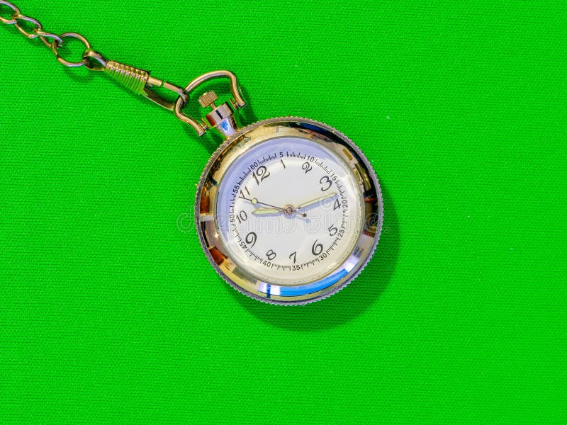 Small Steel Pocket Watch with White Dial Stock Photo - Image of pocket ...