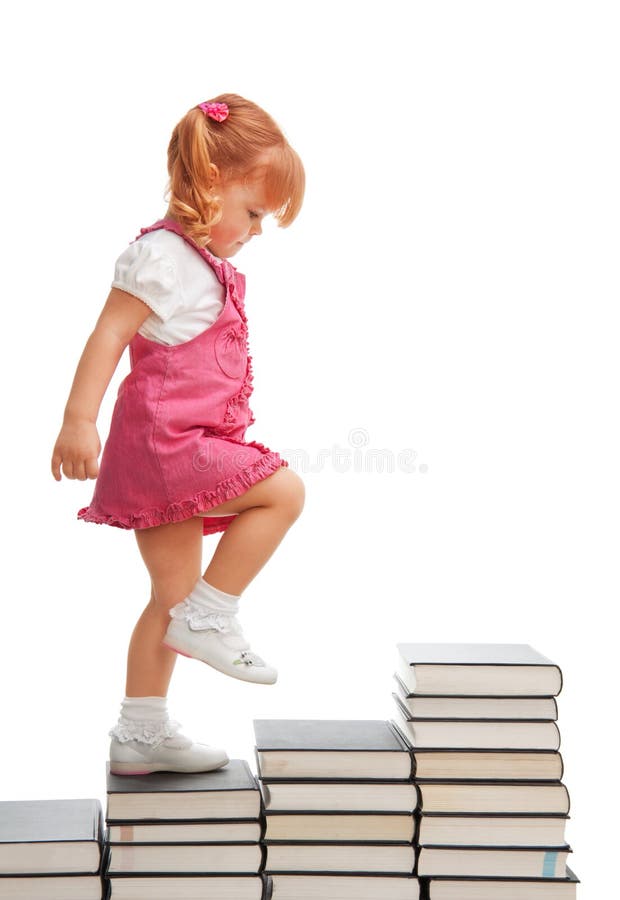 Walk Up the Educational Steps Stock Photo - Image of childhood ...
