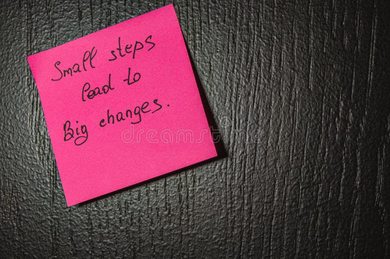 Small Steps Can Lead To Significant Transformations in Life Stock Photo ...
