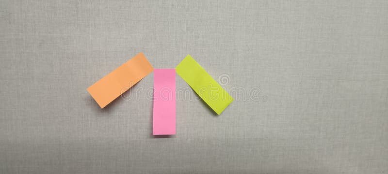 Small Sticky Notes Attached To a Board Stock Image - Image of service ...
