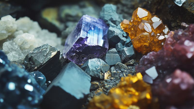 A Small Stock of Minerals Mined in a Rare Earth Mine Stock Image ...