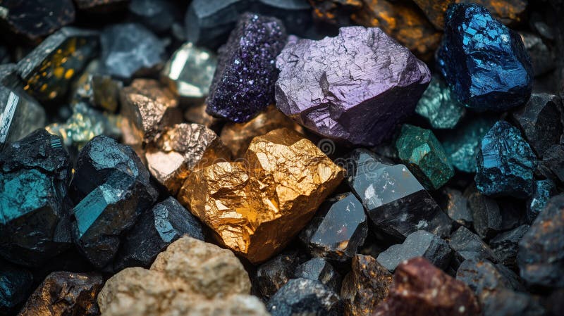 A Small Stock of Minerals Mined in a Rare Earth Mine Stock Image ...
