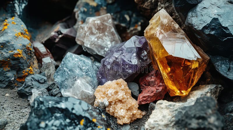 A Small Stock of Minerals Mined in a Rare Earth Mine Stock Photo ...
