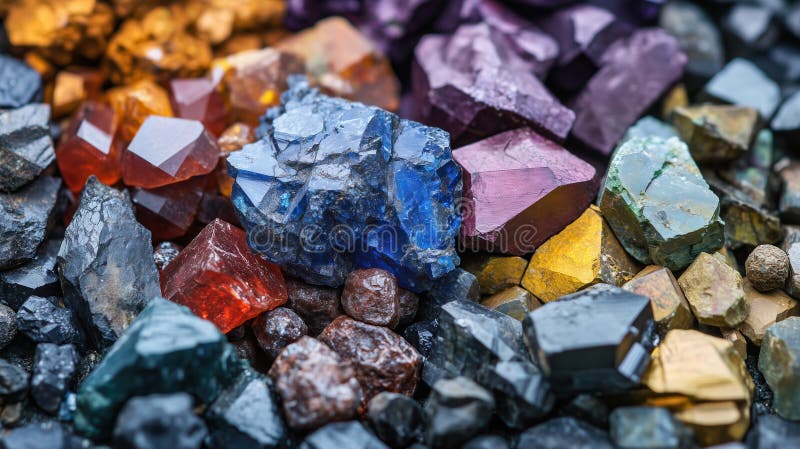 A Small Stock of Minerals Mined in a Rare Earth Mine Stock Photo ...