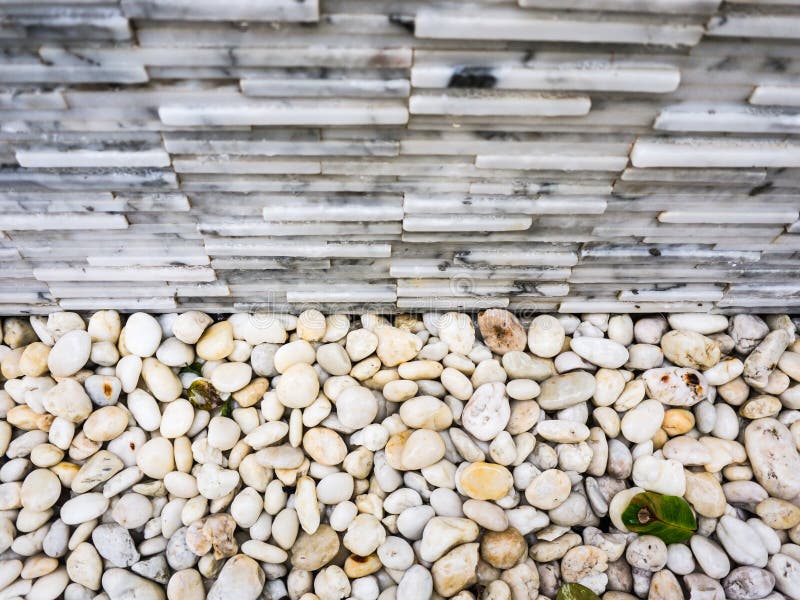 Small Stone and Grey Marbel Stone Texture Brick Wall Stock Photo ...