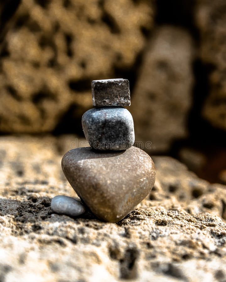 A small stone pyramid stock photo. Image of stone, small - 183206666