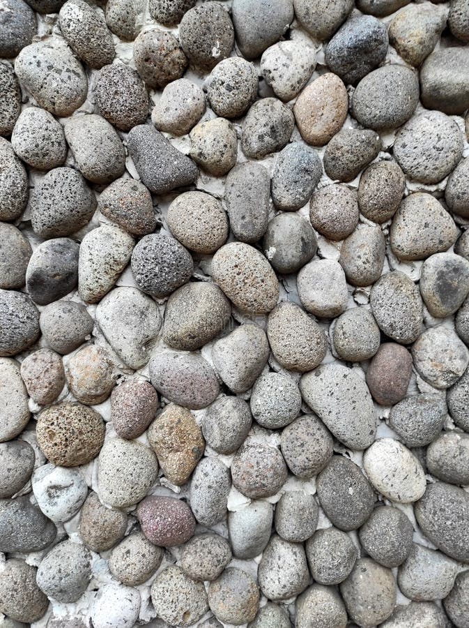 Small Stones Arranged To Form a Wall Stock Image - Image of boulder ...