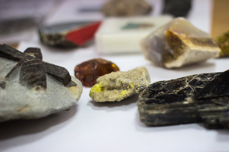 Small Stones of Different Colors Lie on Table Stock Image - Image of ...