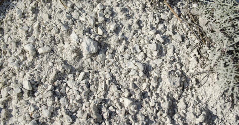 Small Stones of Natural Chalk. Chalk Mountain Texture. Native Chalk ...