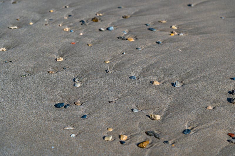 Small Sea Stones, Isolated on White. Top View with Copy Space Stock ...