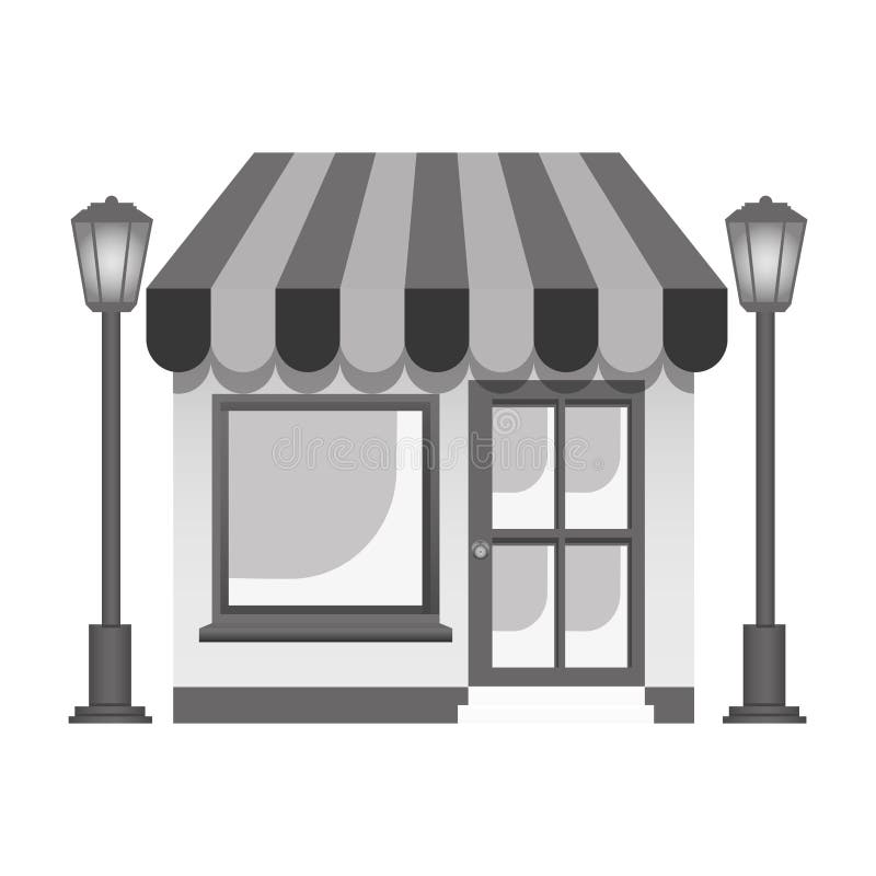 Small store icon image stock vector. Illustration of retail - 80795085
