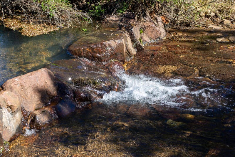 Small Stream in the Countryside Stock Image - Image of cover, small ...