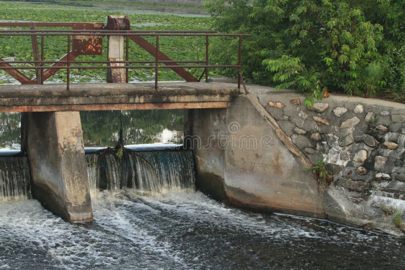 Small stream dam stock image. Image of tree, countryside - 42798555