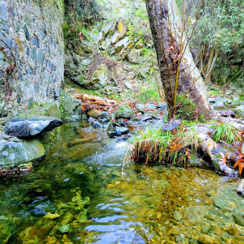 Small stream stock photo. Image of winter, small, mountains - 134619502