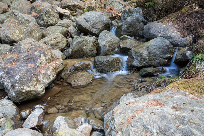 Small stream and rocks stock image. Image of river, close - 112620021