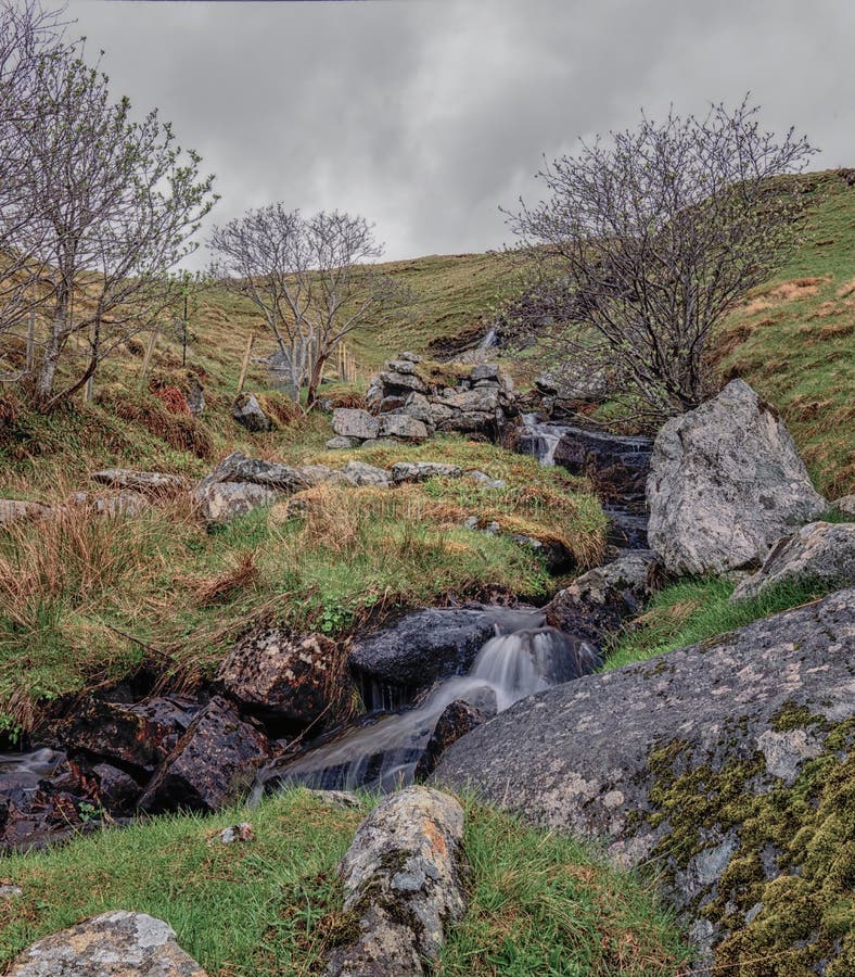 A Small Stream, on Runde Island in Norway Stock Image - Image of ...