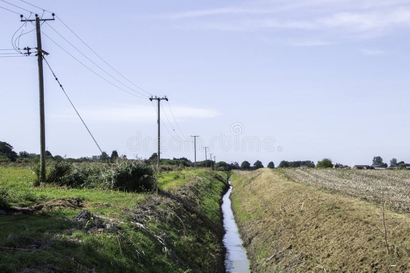 Field Stream stock image. Image of countryside, control - 158877285