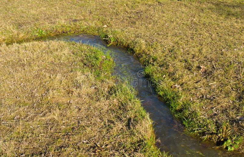 Small stream stock photo. Image of water, season, meadow - 39106348