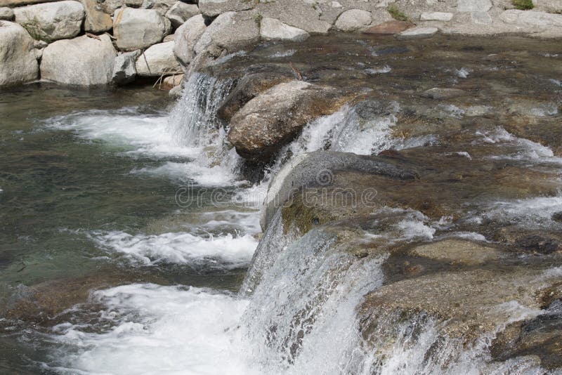 Small stream waterfall stock image. Image of flowing - 63061529