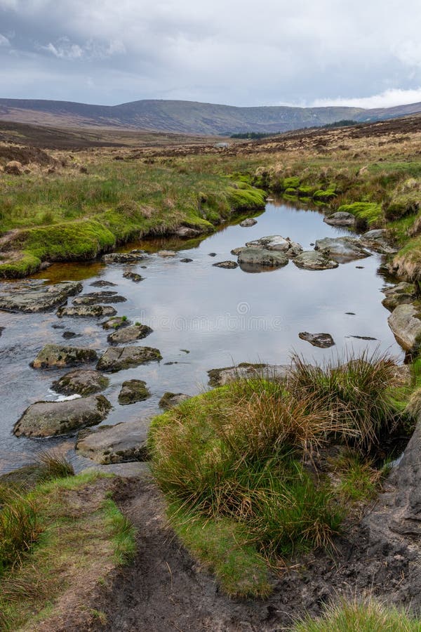 Small Stream in the Wicklow Mountains, Ireland. Mountain Landscape in ...