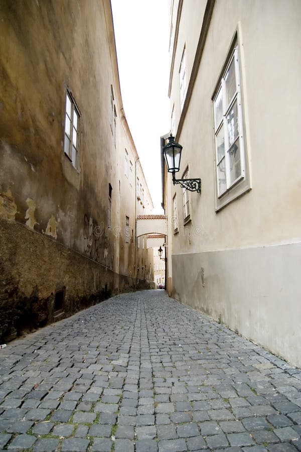 Small Street - Prague stock image. Image of bohemia, quaint - 610639