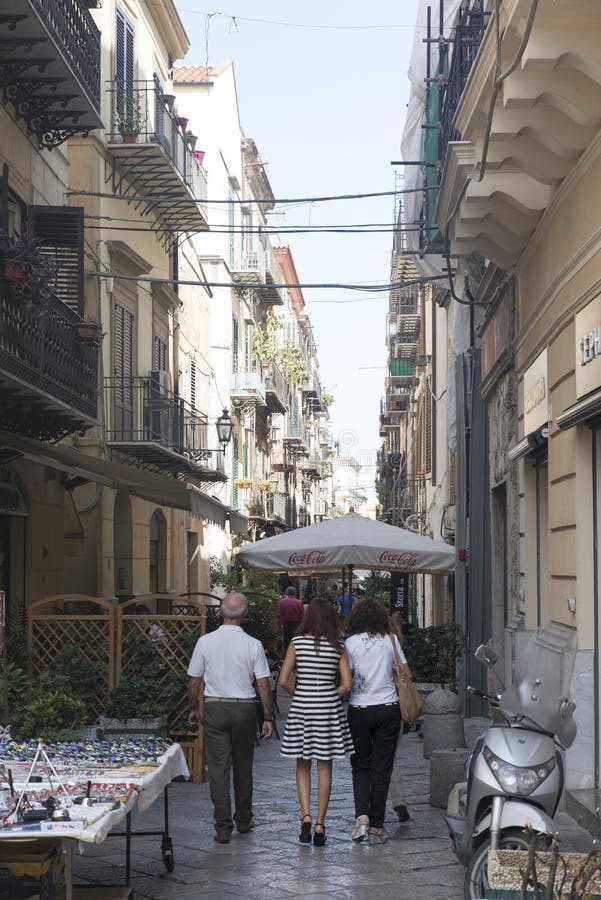 Small Streets of Palermo, Sicily Editorial Photo - Image of streets ...