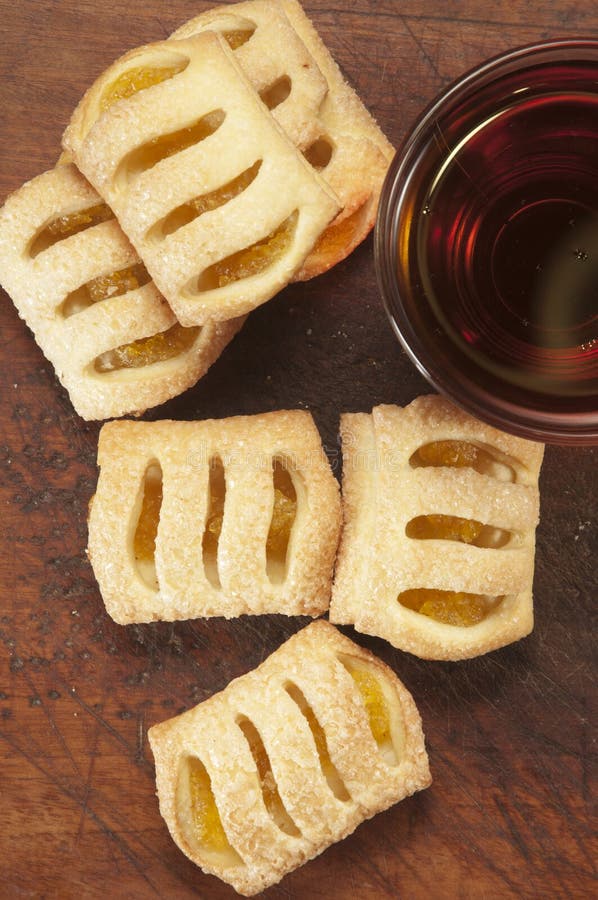 Small Strudel Cake with Lemon Stock Photo - Image of cuisine, timber ...