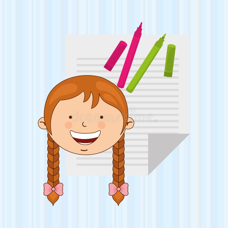 Small students design stock illustration. Illustration of character ...