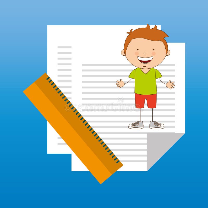 Small students design stock illustration. Illustration of school - 72730740