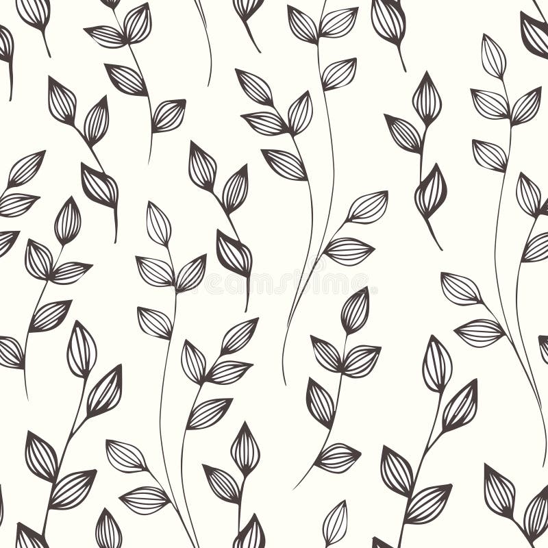 Small Stylized Branches. Hand Drawing Stock Vector - Illustration of ...