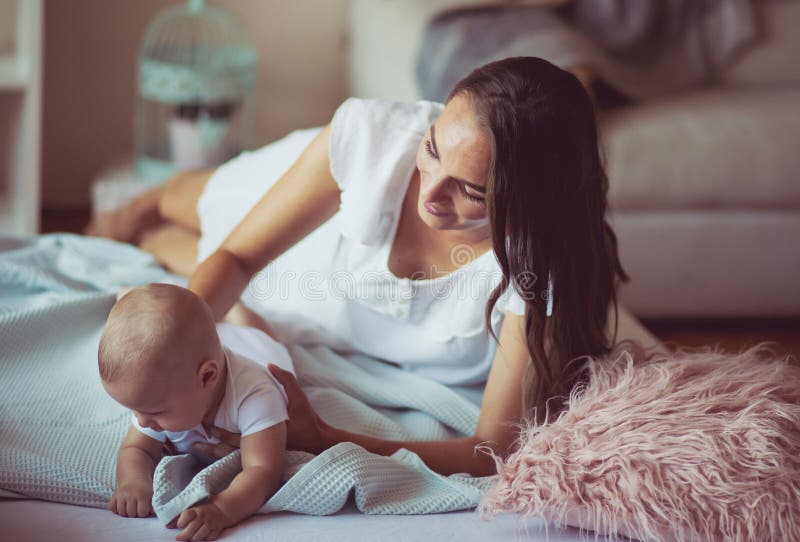 So Small but Such a Big Blessing Stock Image - Image of child, family ...