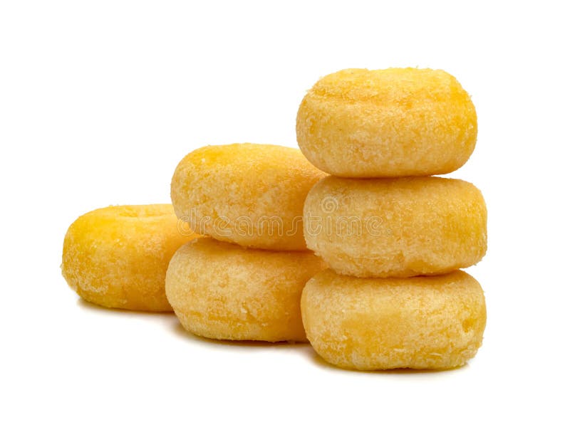 Small Sugar Ring Donut Isolated on White Background Stock Photo - Image ...