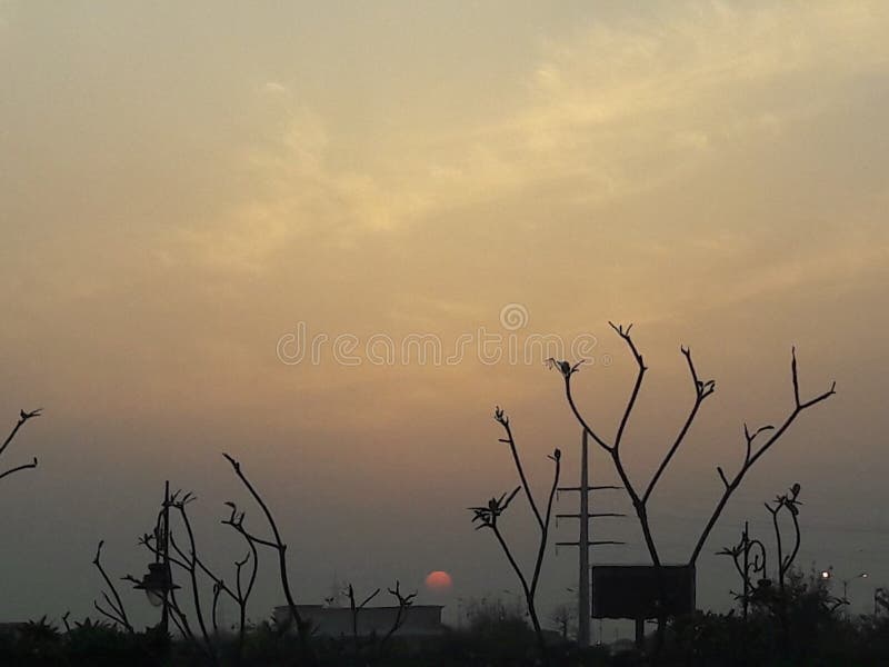 Small sunset stock image. Image of small, beautiful - 100136951