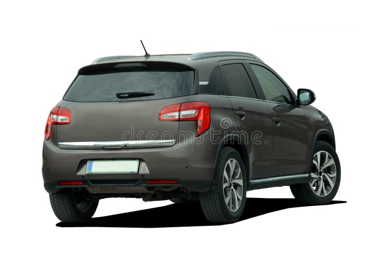 Red car side view stock photo. Image of front, hatchback - 32240498