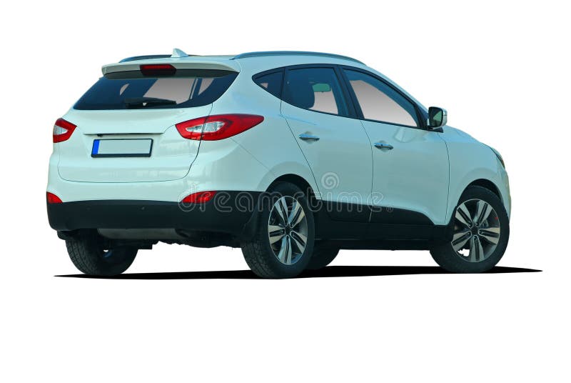 White Suv 4x4 Side Perspective View Stock Photos - Free & Royalty-Free ...