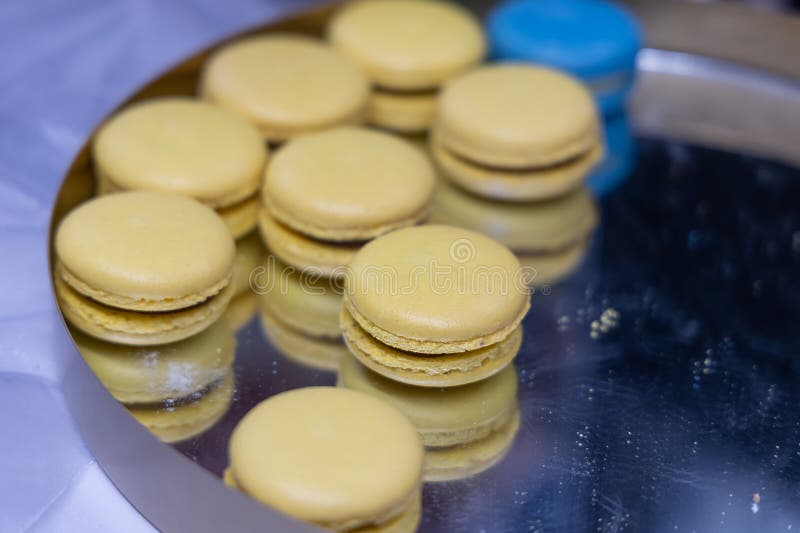 Small Sweet Candies Macaroons Tray Stock Photos - Free & Royalty-Free ...