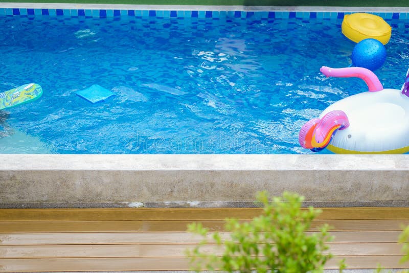 Small Swimming Pool for Summer Exercise Stock Image - Image of exercise ...