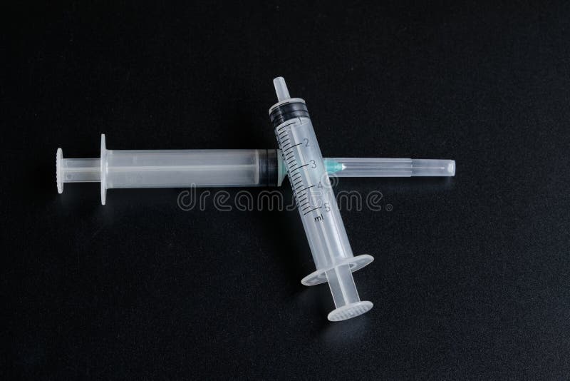 A Small Syringe into Which a Hollow, Sharp-pointed Bevel-cut Needle is ...