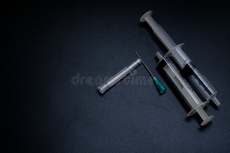 A Small Syringe into Which a Hollow, Sharp-pointed Bevel-cut Needle is ...