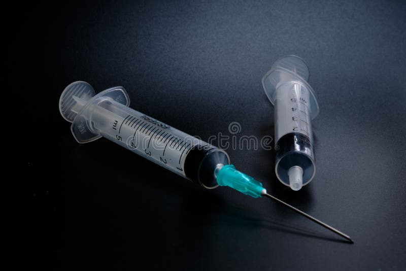 A Small Syringe into Which a Hollow, Sharp-pointed Bevel-cut Needle is ...