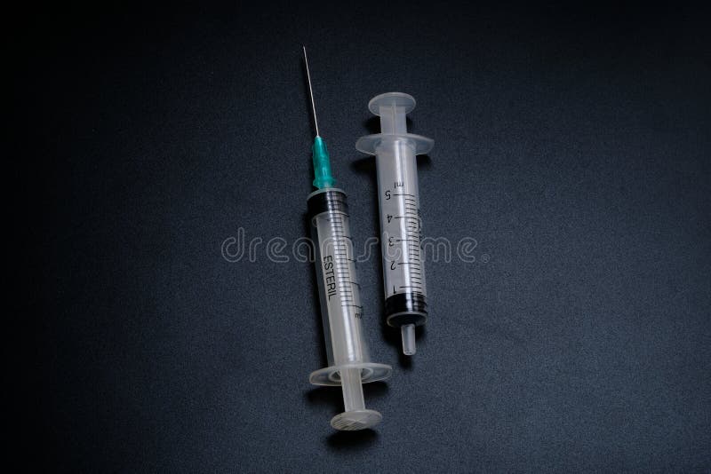 A Small Syringe into Which a Hollow, Sharp-pointed Bevel-cut Needle is ...