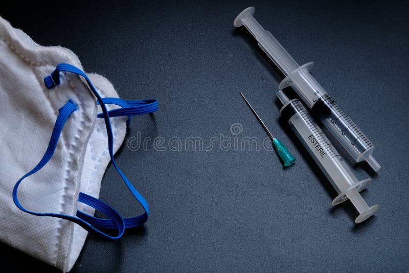 A Small Syringe into Which a Hollow, Sharp-pointed Bevel-cut Needle is ...