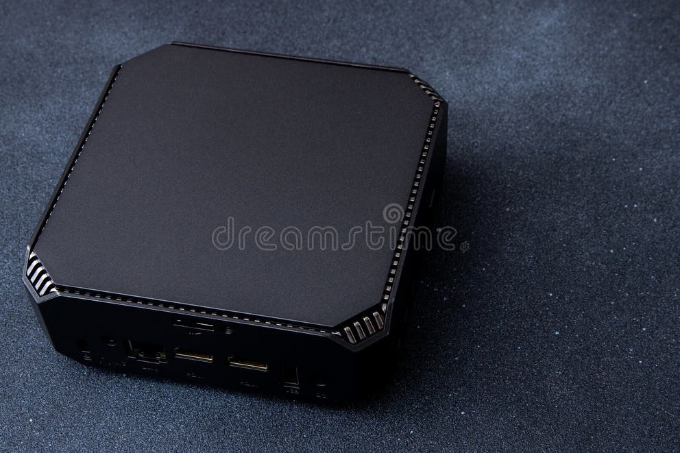 A Small System Unit of a Personal Computer. Compact Device. Stock Photo ...