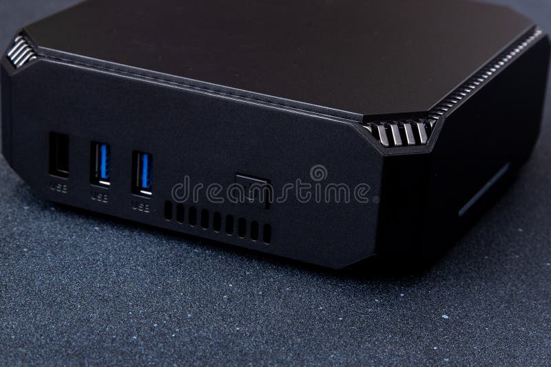 A Small System Unit of a Personal Computer. Compact Device. Stock Image ...