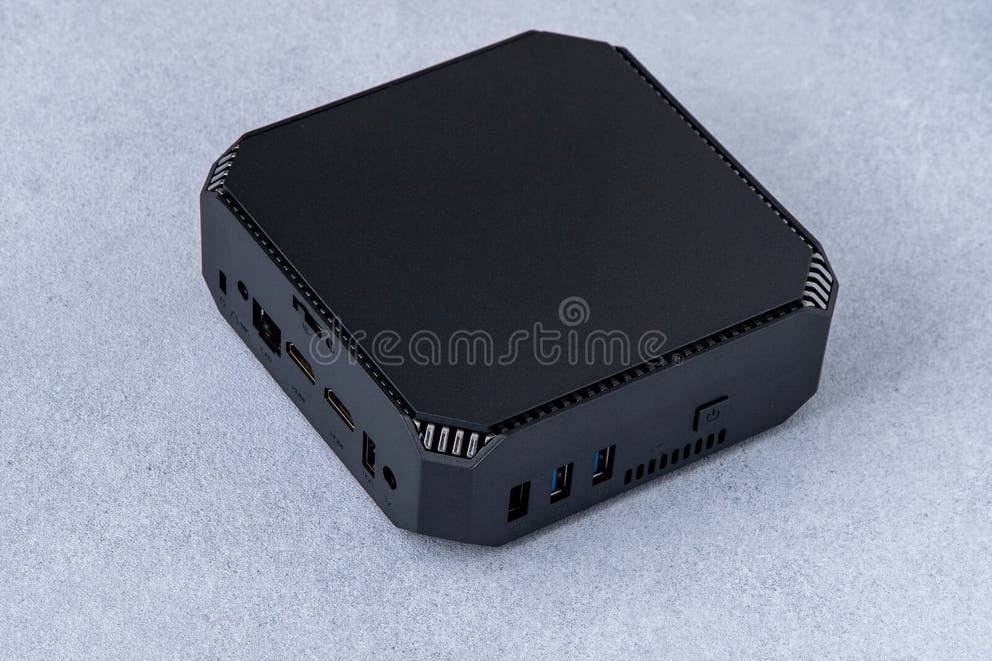 A Small System Unit of a Personal Computer. Compact Device. Stock Image ...