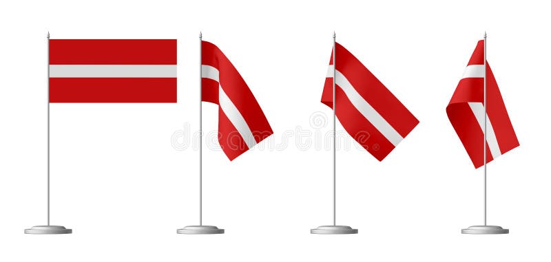 Small table flag of Latvia stock illustration. Illustration of desk ...