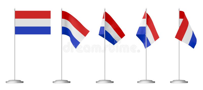 Small Table Flag of Netherlands Stock Illustration - Illustration of ...