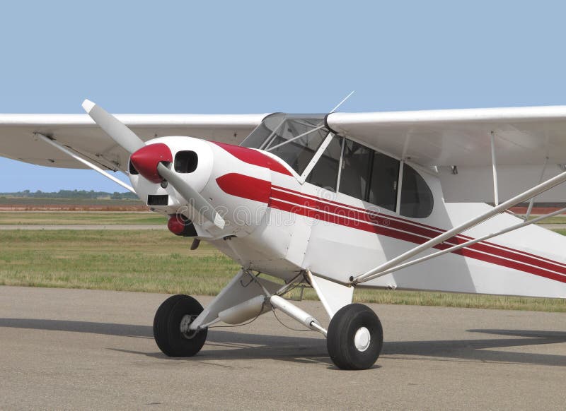 Vintage Airplane in Hanger. Stock Photo - Image of taildragger ...